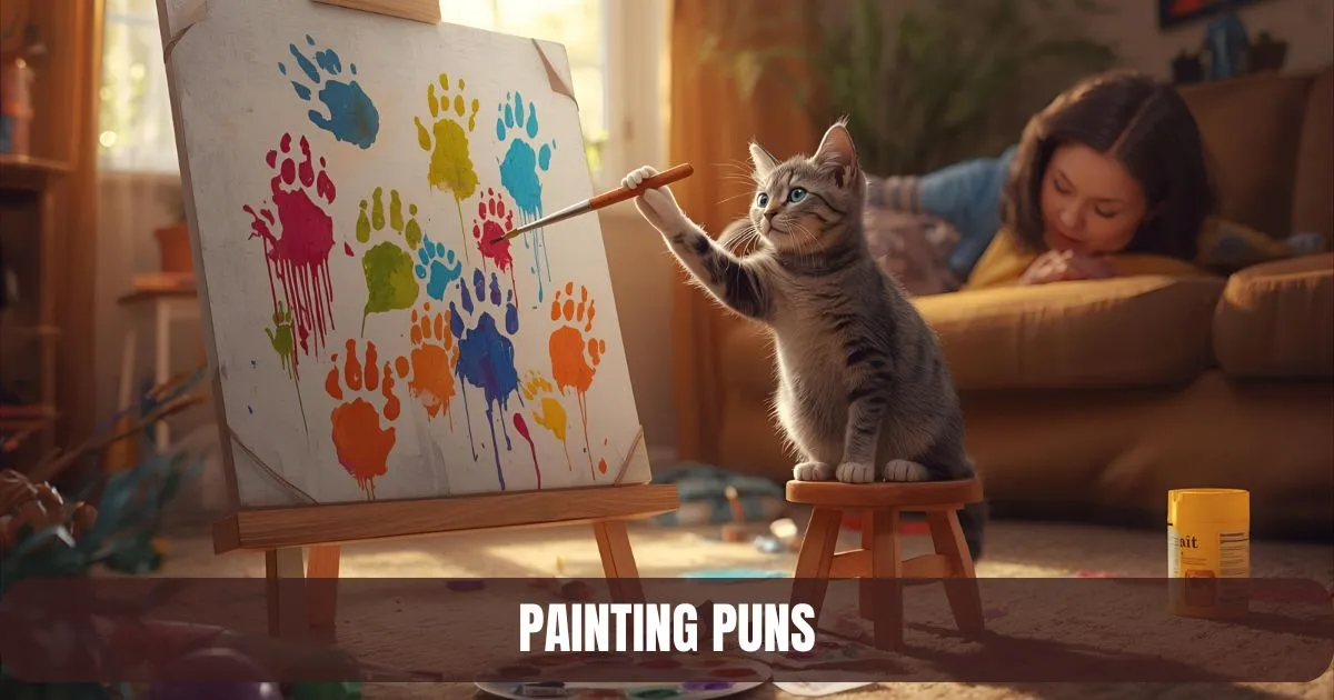210 + Painting Puns That Won’t Leave You Stroke less
