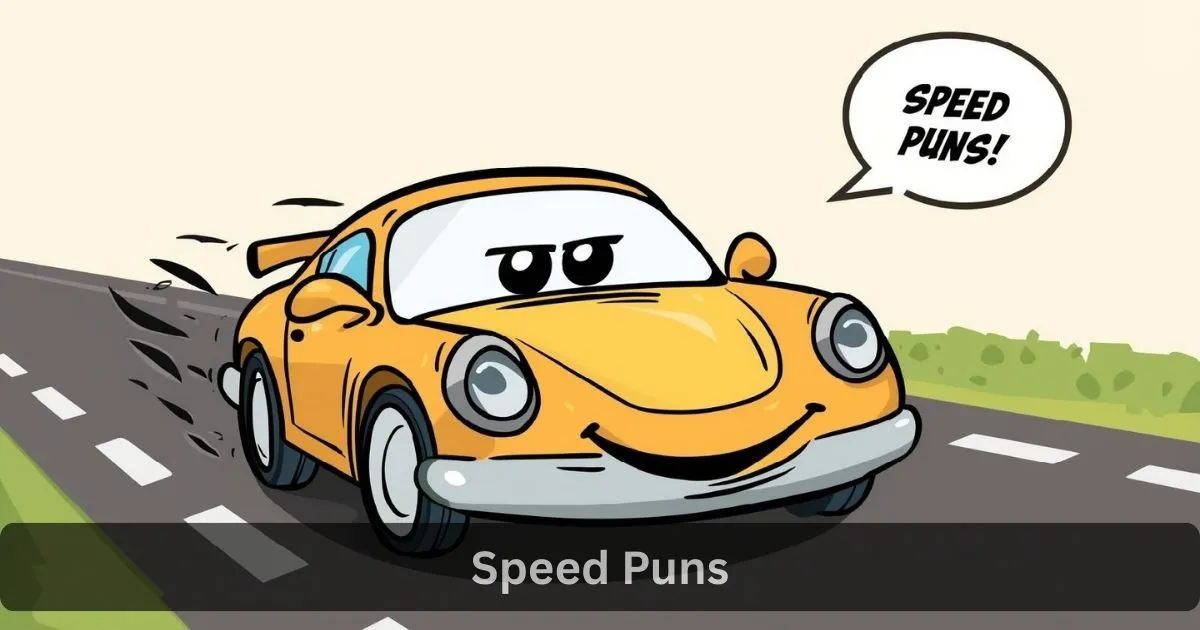 210 + Hilarious Speed Puns That Will Make You Laugh Out Loud